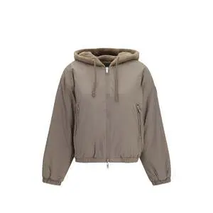 Moose Knuckles Zip-up Hooded Jacket - Gray