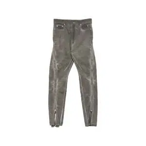 Rick Owens Grey Denim Wide-leg Jeans - Gray