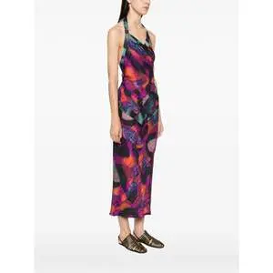 Dries Van Noten Abstract Print Halterneck Top