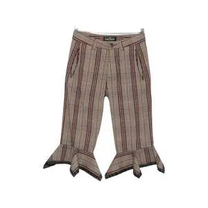 VIVIENNE WESTWOOD Neutrals Trousers Cropped Trousers - Cream