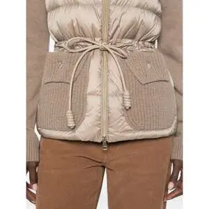 Moncler Knitwear Cardigan With Padded Front