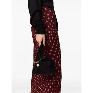 Stella McCartney Polyamide Clutch Bag With Gold-tone Chain - Black