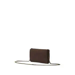 Stella McCartney Shaggy Deer Satchel Bag With Whipstitch Detail - Brown