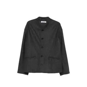 JIL SANDER Grey Jackets Lightweight Jackets - Gray
