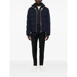 Brunello Cucinelli Padded Hooded Jacket - Blue