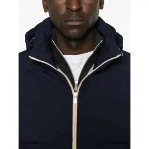 Brunello Cucinelli Padded Hooded Jacket - Blue