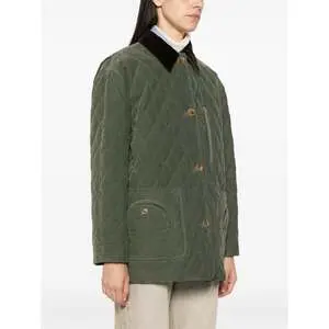 BLAZÉ MILANO Quilted Corduroy Jacket - Green