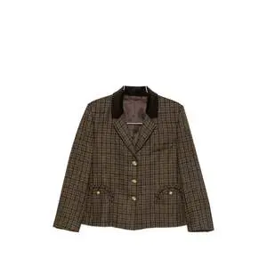 BLAZÉ MILANO Checked Jacket - Brown