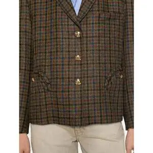 BLAZÉ MILANO Checked Jacket - Brown