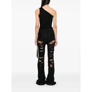 Rick Owens Ribbed Sleeveless Top - Black