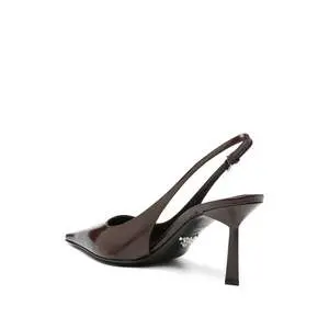 Prada Slingback Stiletto Heel Pumps - Brown