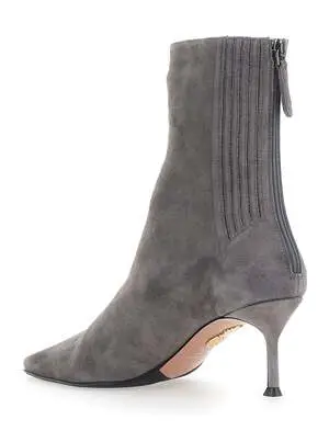 AQUAZZURA Saint Honore Suede Ankle Boots - Multicolor