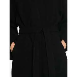 Rick Owens Oversized Belted Virgin Wool Coat