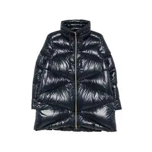 Herno Single Breasted Padded Long Sleeve Coat - Blue