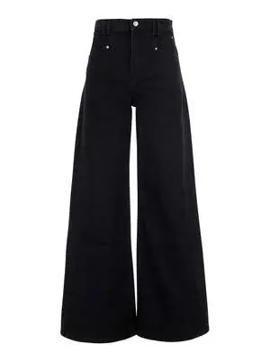 Isabel Marant Étoile Wide Leg Jeans - Black