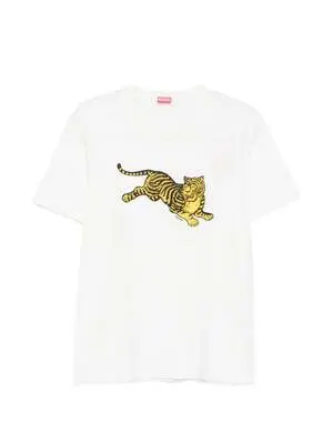 Kenzo Tiger-print T-shirt - White