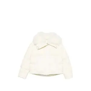 YVES SALOMON Neutrals Jackets Puffer Jackets - Cream