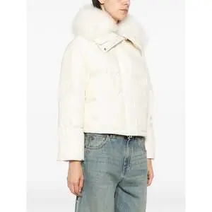 YVES SALOMON Neutrals Jackets Puffer Jackets