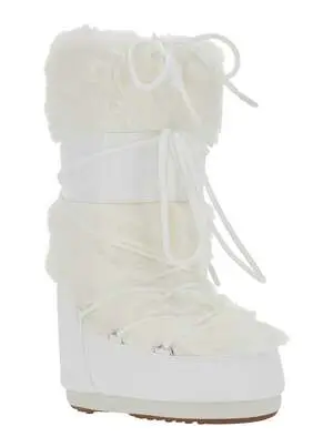 Moon Boot Icon Faux Fur Boots - Multicolor