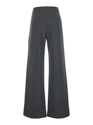 Max Mara Smmbali Wide Leg Trousers - Gray