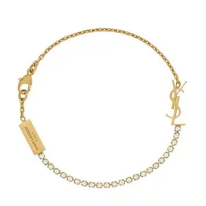 Saint Laurent Bracelet With Cassandre Charm - Gold