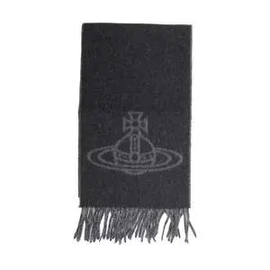 VIVIENNE WESTWOOD Orb Logo Double Face Scarf