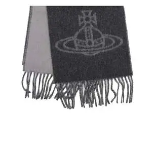 VIVIENNE WESTWOOD Orb Logo Double Face Scarf