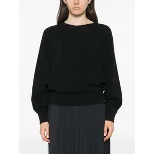LISA YANG Cashmere Fine Knit Jumper With Rear Cut-out Detail - Black