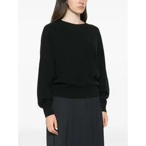 LISA YANG Cashmere Fine Knit Jumper With Rear Cut-out Detail - Black