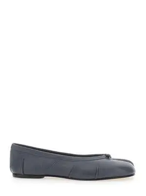 MAISON MARGIELA Ballet Shoes With Leather And Blue - Multicolor