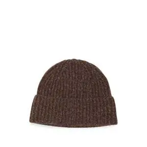 LISA YANG Ribbed Knit Beanie - Brown
