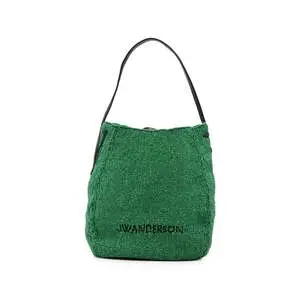 JW Anderson Logo Plaque Shoulder Bag - Green