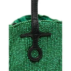JW Anderson Logo Plaque Shoulder Bag - Green