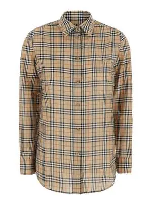 Burberry Emma" Checkered Long-sleeve Shirt - Multicolor