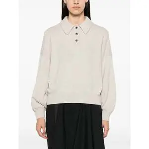 LISA YANG Cashmere Spread Collar Knit Jumper