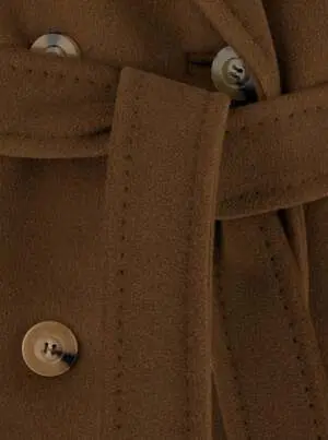 Max Mara Double-breasted Wool And Cashmere Coat - Multicolor