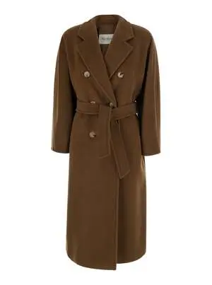 Max Mara Double-breasted Wool And Cashmere Coat - Multicolor