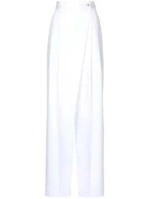 Dolce & Gabbana High-waisted Flared Trousers - White