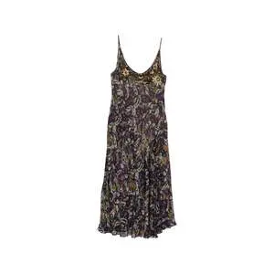 Dries Van Noten Beaded Abstract Print Cocktail Dress