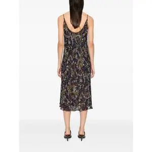 Dries Van Noten Beaded Abstract Print Cocktail Dress