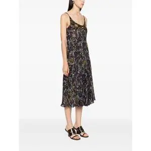 Dries Van Noten Beaded Abstract Print Cocktail Dress