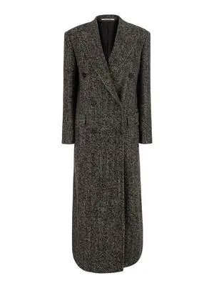 Tagliatore Double-breasted Wool Blend Coat - Brown