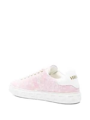 Versace Low-top Sneakers With Baroque Pattern