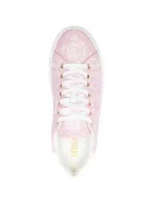 Versace Low-top Sneakers With Baroque Pattern