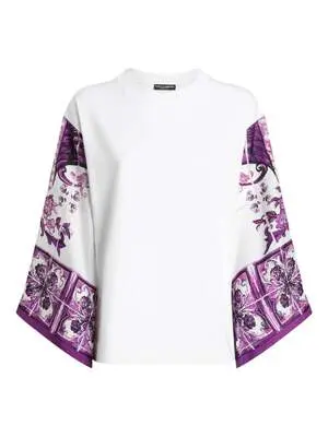 Dolce & Gabbana Majolica Print Blouse - White