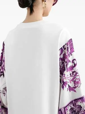Dolce & Gabbana Majolica Print Blouse - White