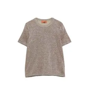 Missoni Round Neck Short Sleeve T-shirt - Cream