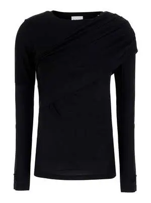 Isabel Marant Étoile Dressi-ga Long Sleeve Top - Black