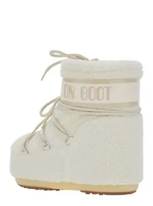 Moon Boot Icon Low Fleece Ankle Boots - White