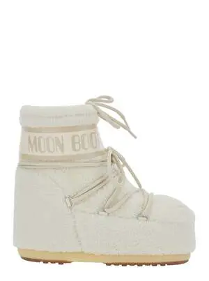 Moon Boot Icon Low Fleece Ankle Boots - White